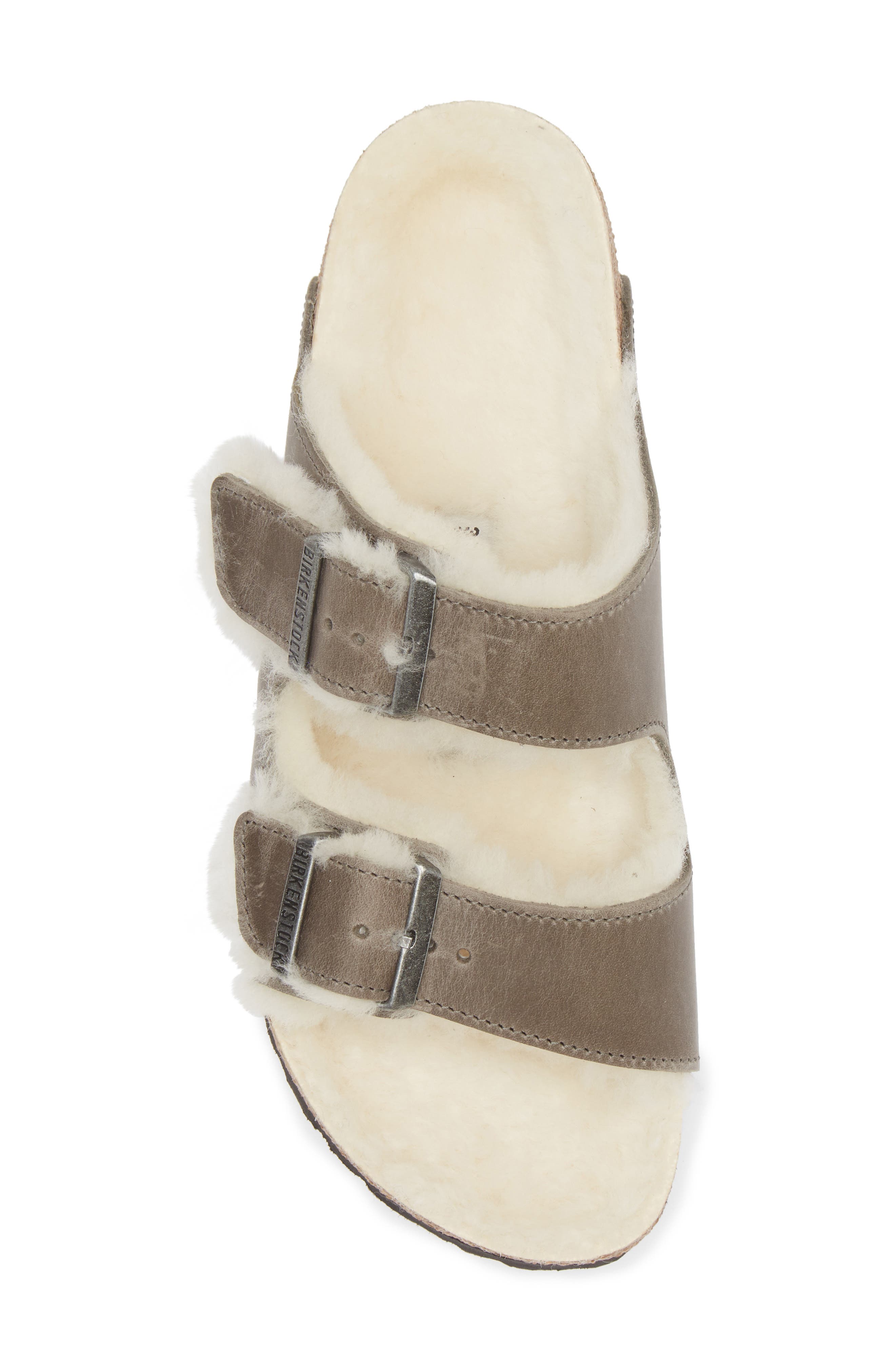 Birkenstock Arizona Genuine Shearling Lined Slide Sandal (Women ...