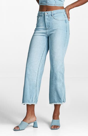 Commando Dia Raw Hem Crop Wide Leg Jeans | Nordstrom