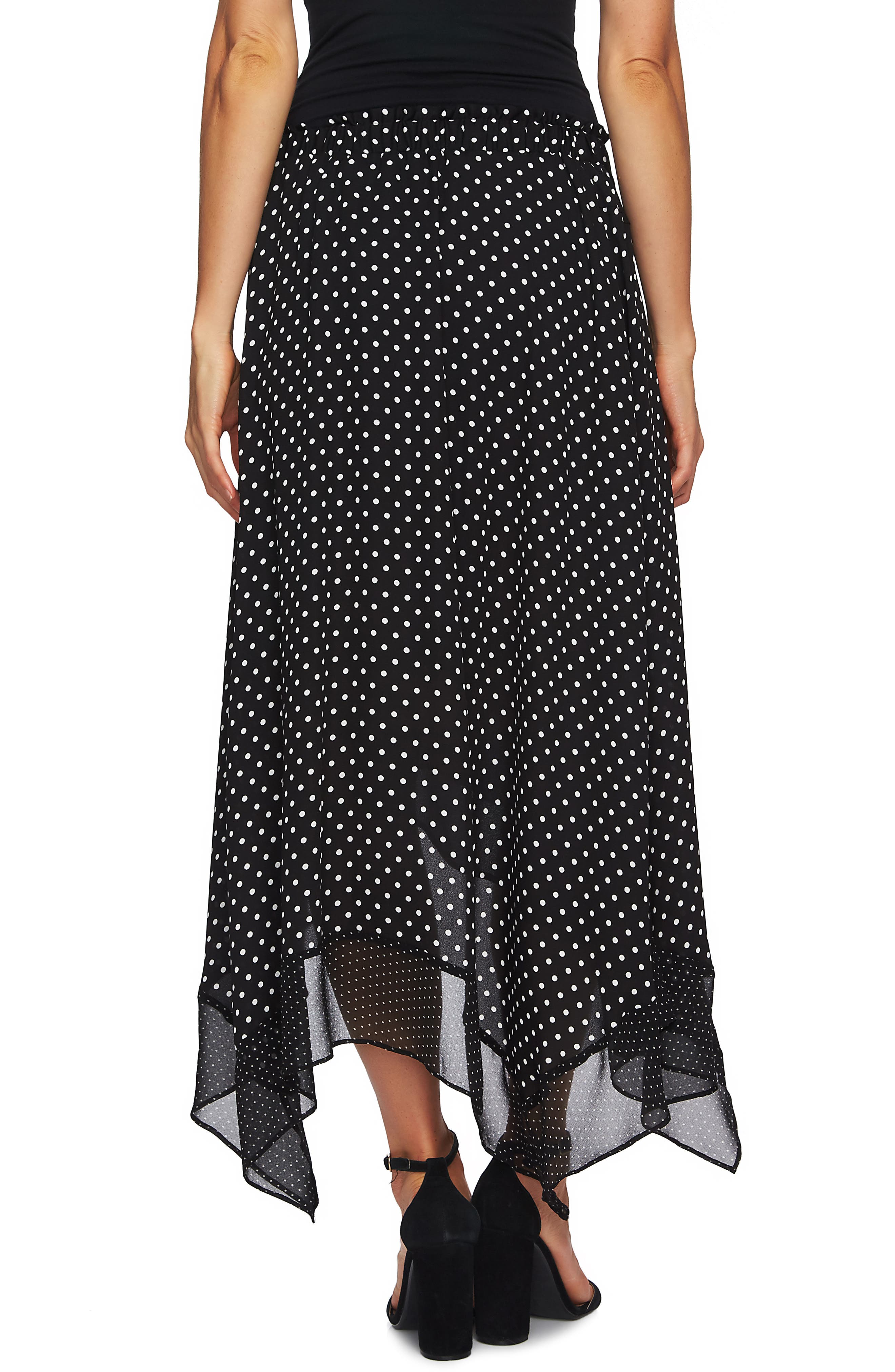 CeCe Mix Dot Tiered Skirt | Nordstrom