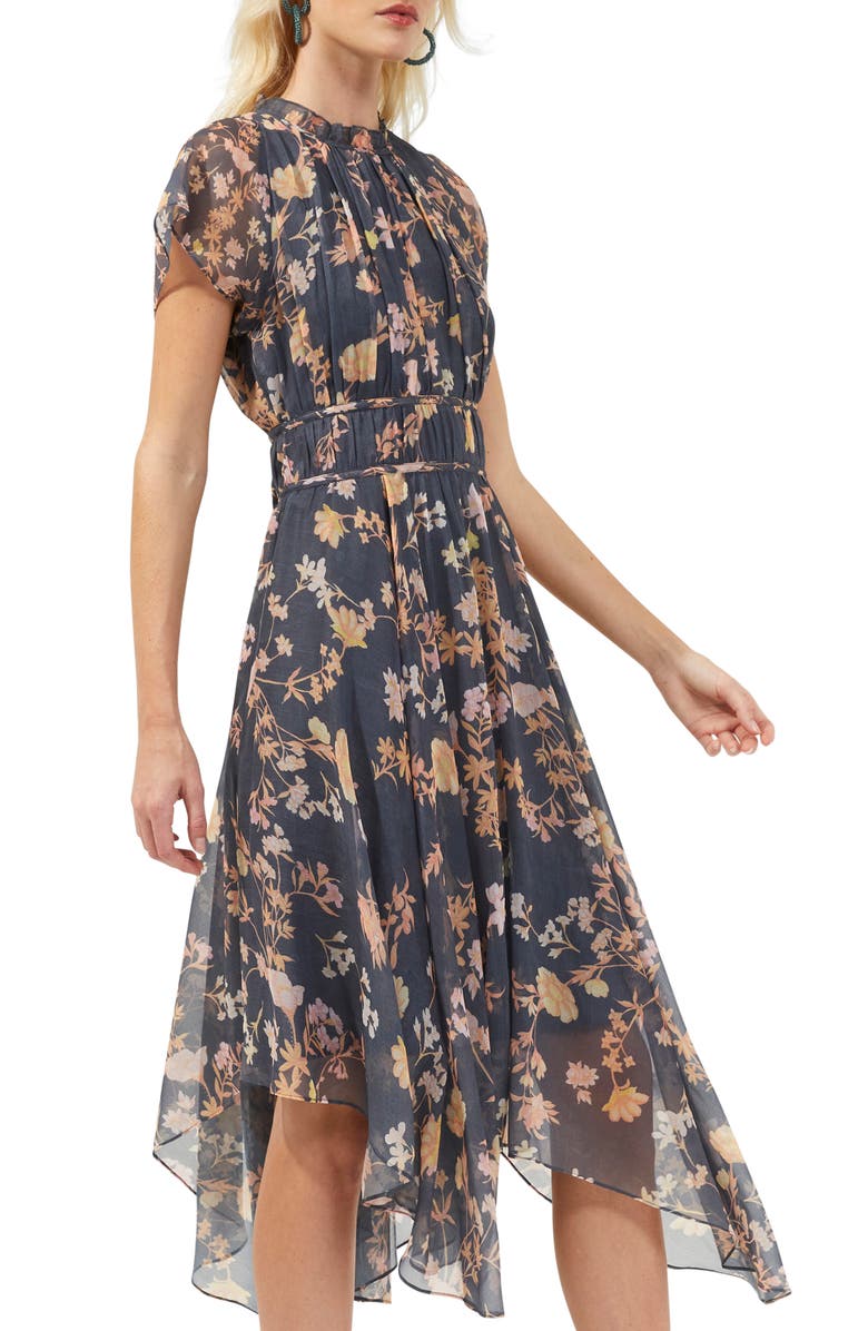 French Connection Floral Chiffon Dress | Nordstromrack