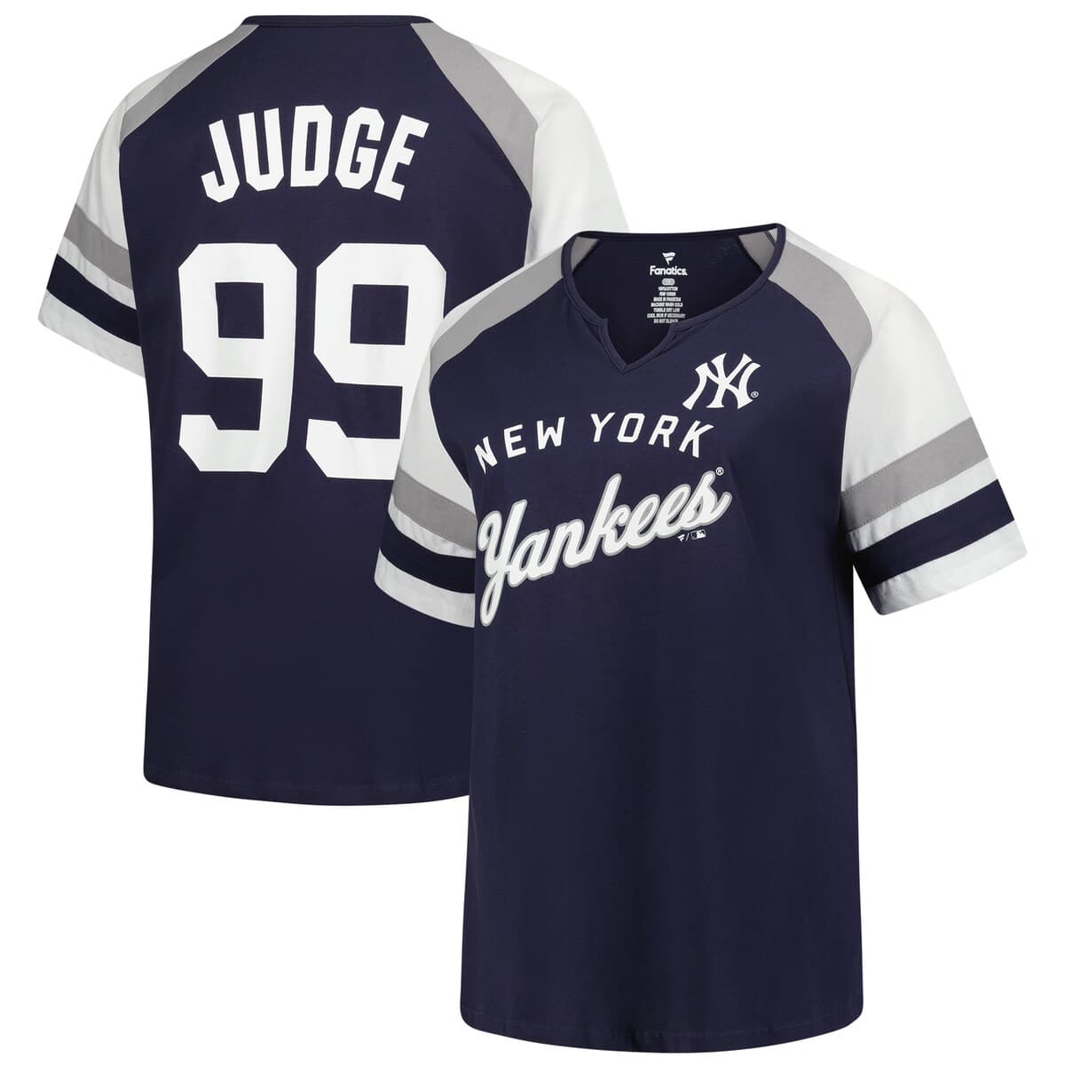 PROFILE Women's Profile Aaron Judge Navy New York Yankees Plus Size ...