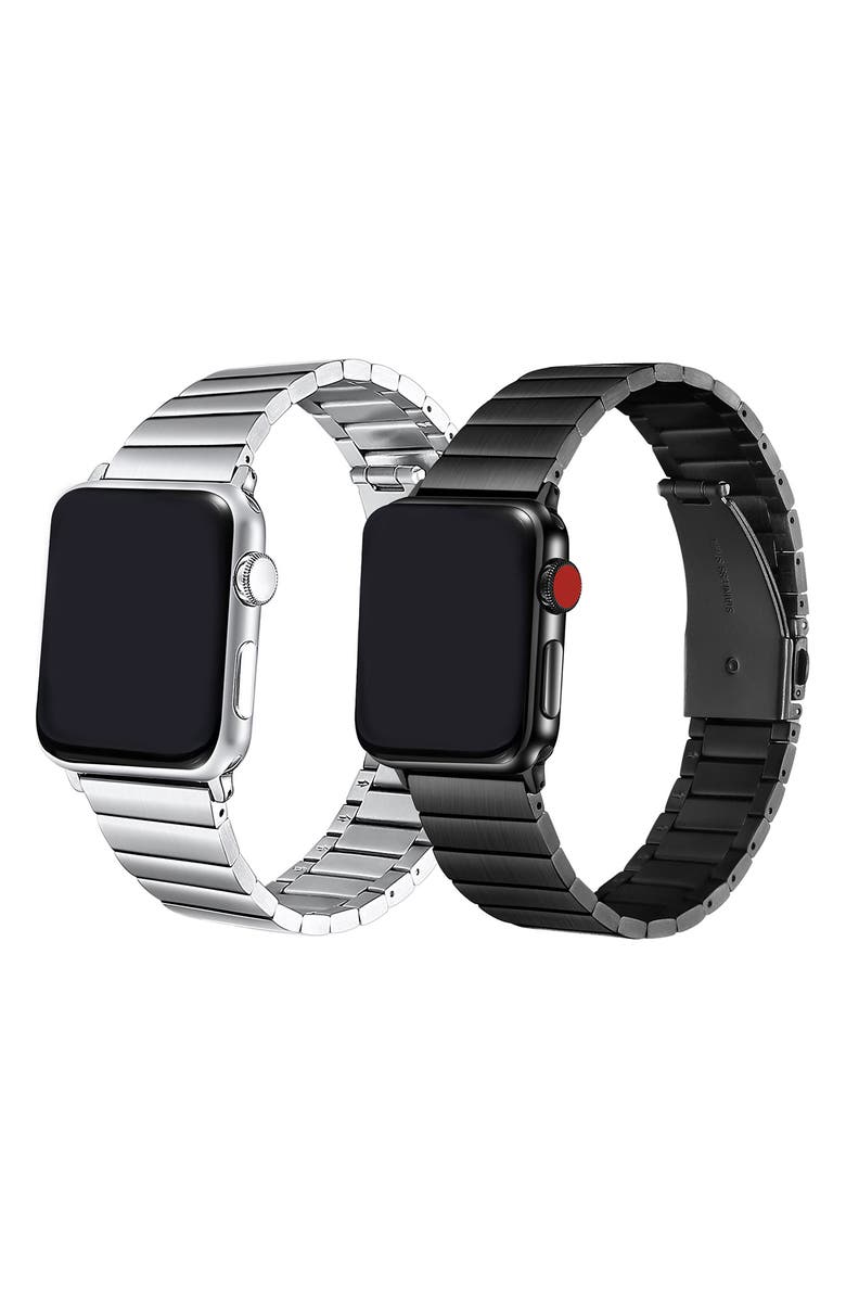 The Posh Tech POSH TECH Stainless Steel Apple Watch Band - Set of 2 ...
