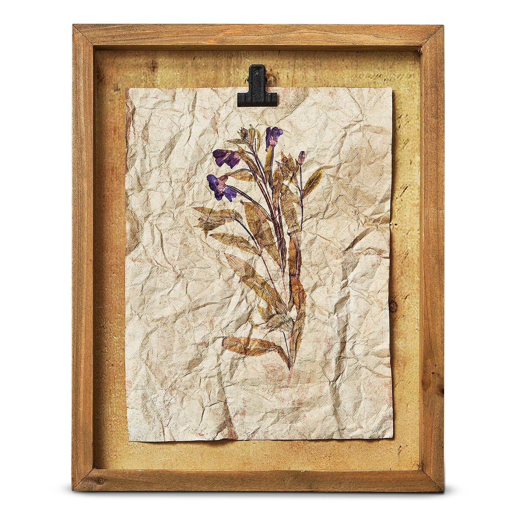 tag Wildflower Shadow Box Wall Art in Plum Purple Decorative Art ...