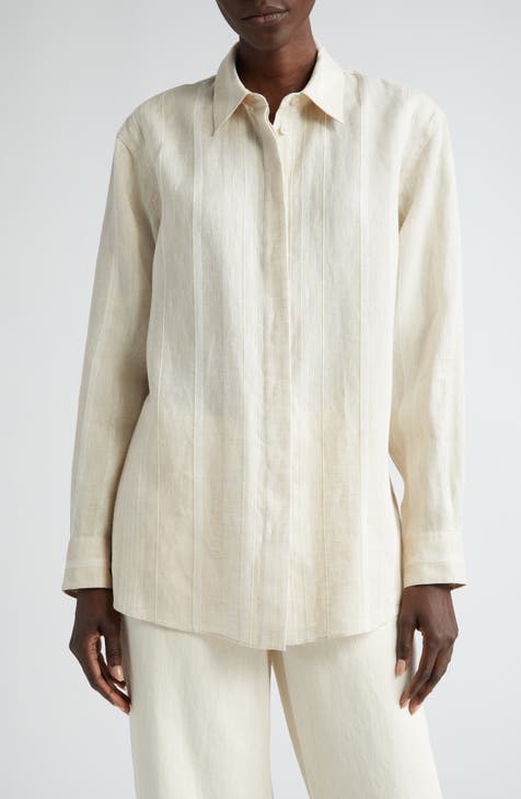 Women's Linen Blend Blouses | Nordstrom