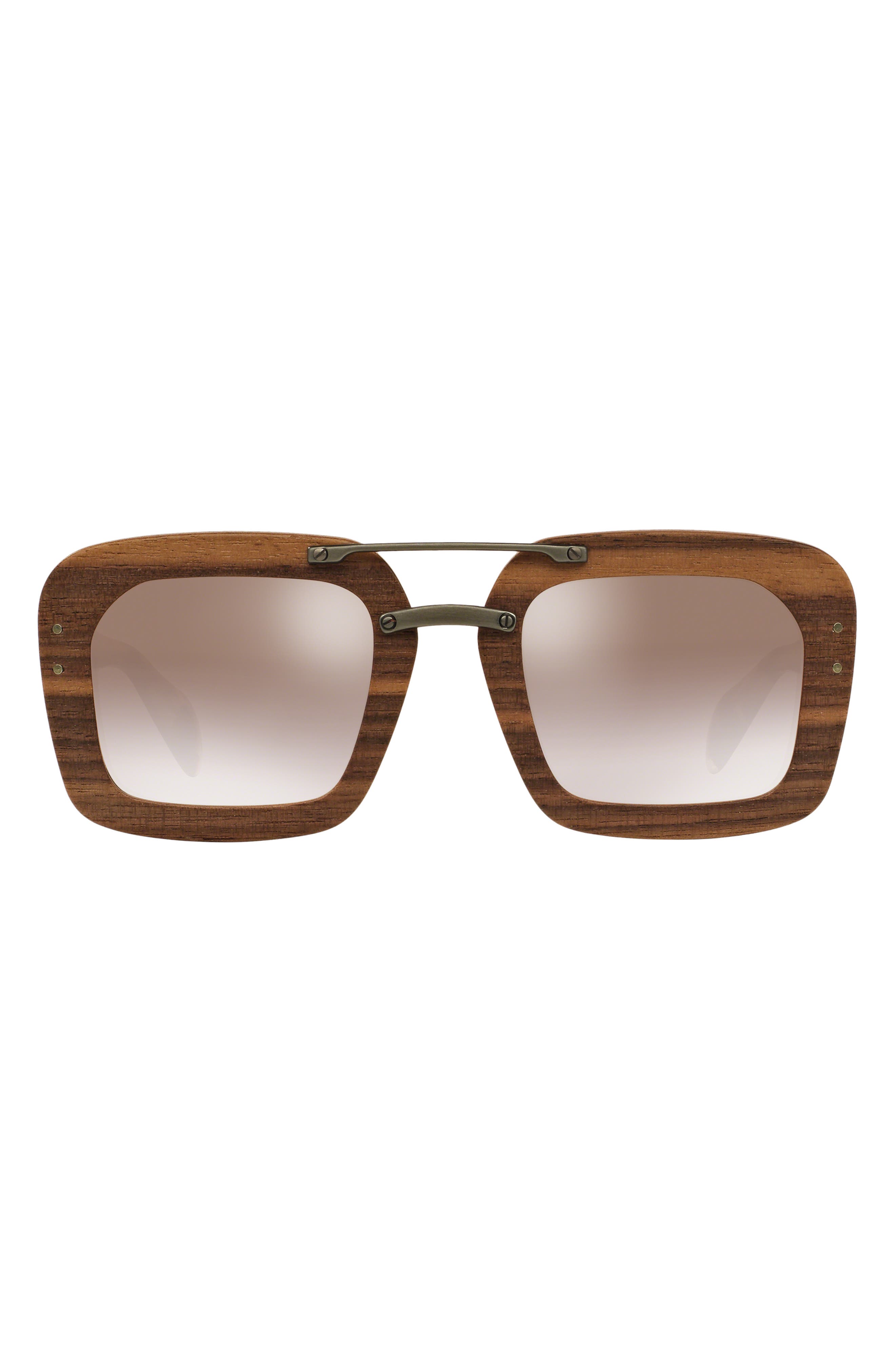 Prada 51mm Polarized Square Sunglasses | Nordstromrack