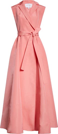 Carolina Herrera Sleeveless Silk Faille Belted Trench Gown Carolina Herrera Sleeveless Silk Faille Belted Trench Gown