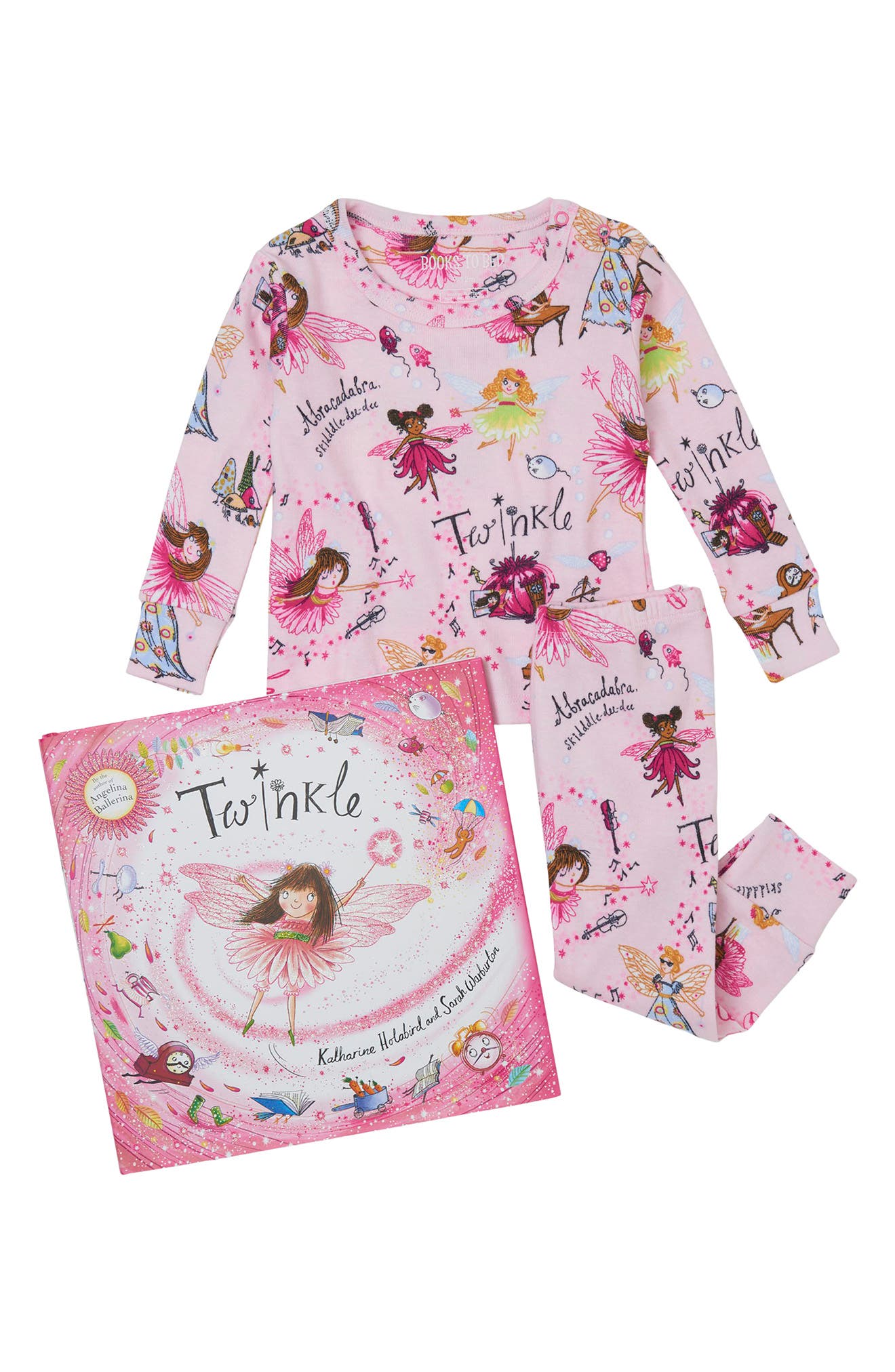 Books to Bed 'Twinkle' Fitted Two-Piece Pajamas & Book Set | Nordstrom