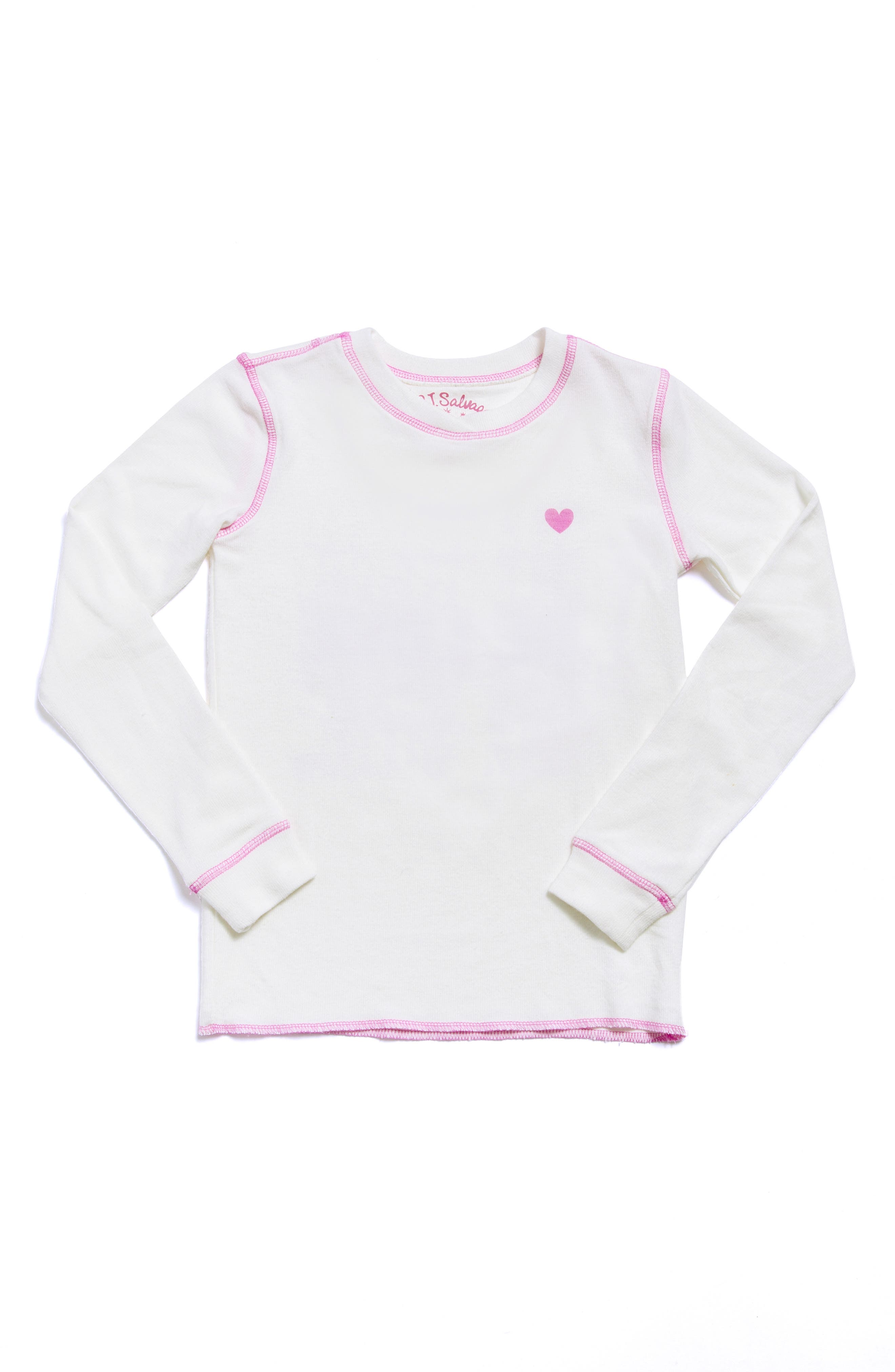 PJ Salvage Kids' Heart Two-Piece Pajamas | Nordstromrack