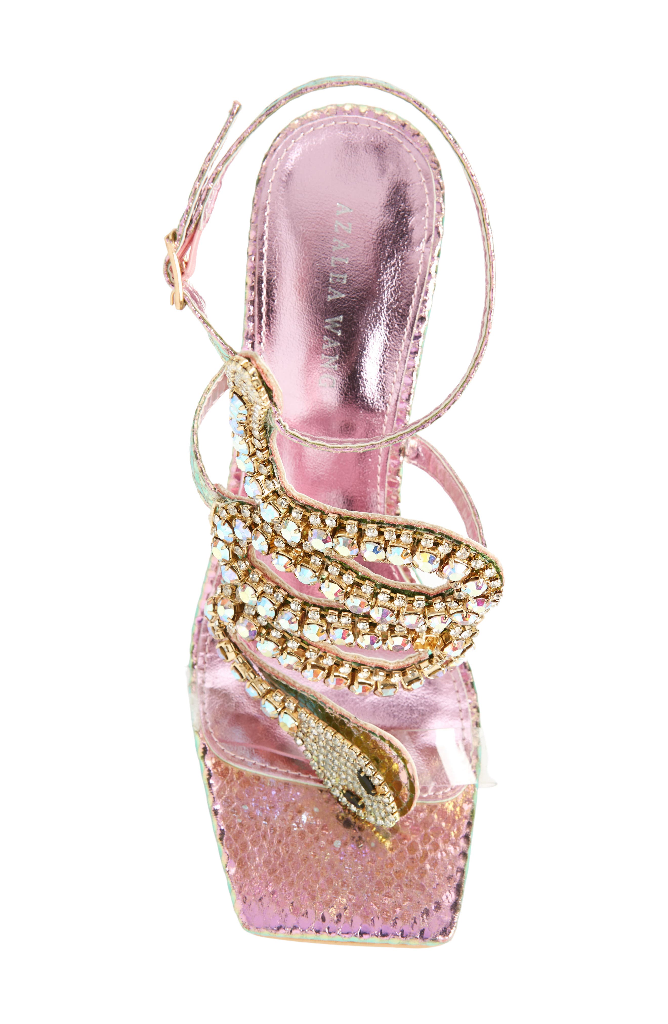 AZALEA WANG Cobra Ankle Strap Sandal (Women) | Nordstromrack