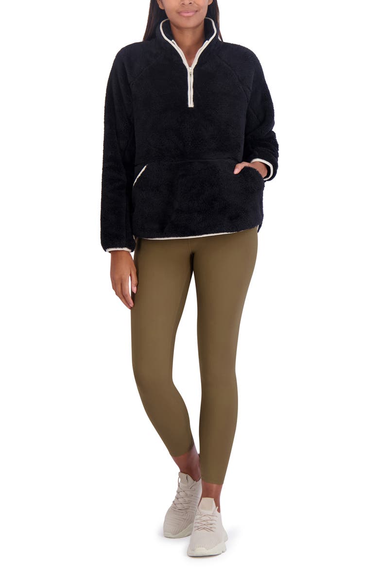 SAGE COLLECTIVE Wander Faux Shearling Half Zip Jacket | Nordstromrack
