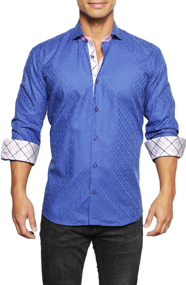 Maceoo Einstein Regular Fit Geometric Button-Up Shirt | Nordstromrack