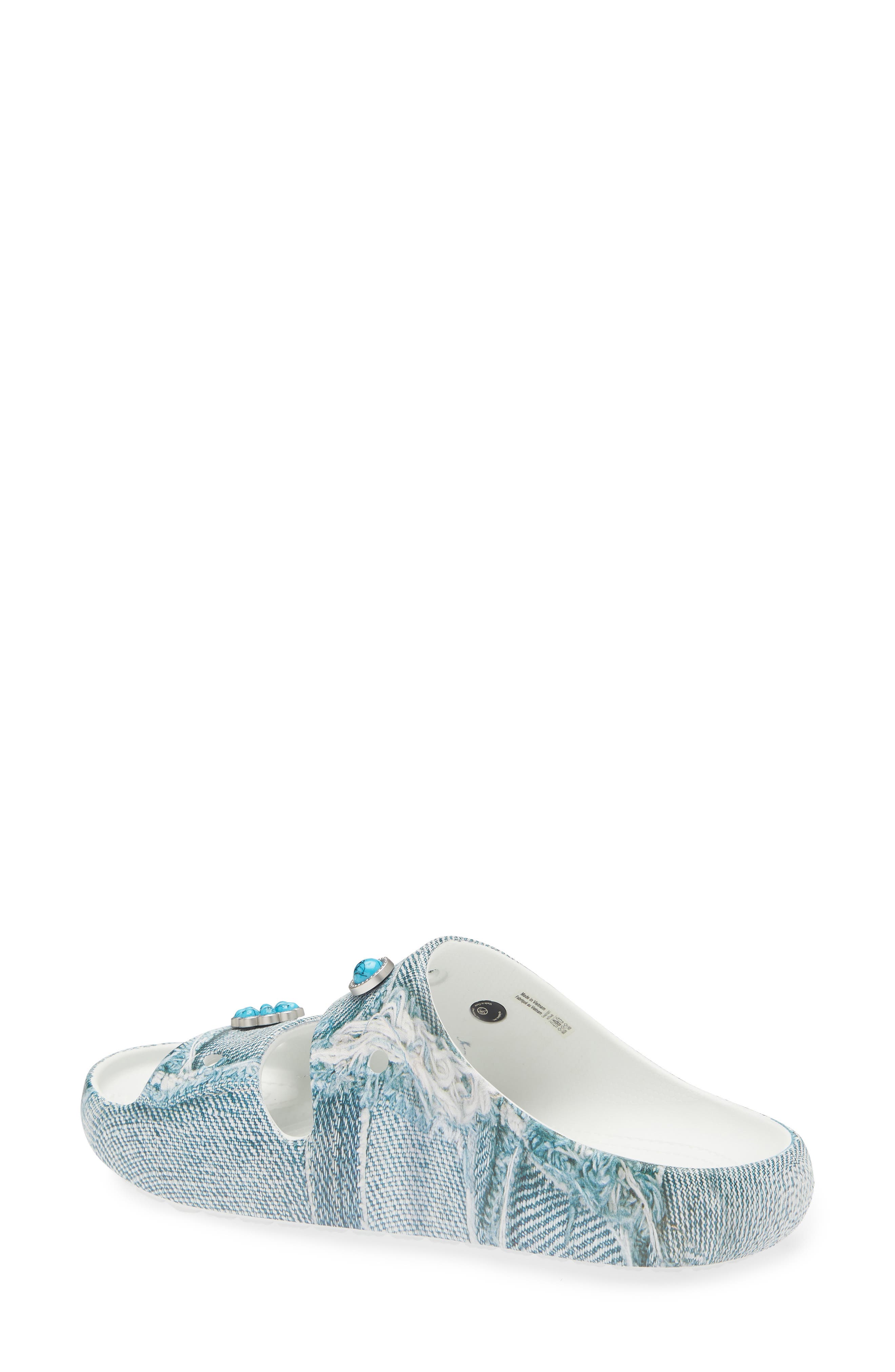 CROCS Gender Inclusive Classic Denim 2.0 Slide Sandal | Nordstromrack