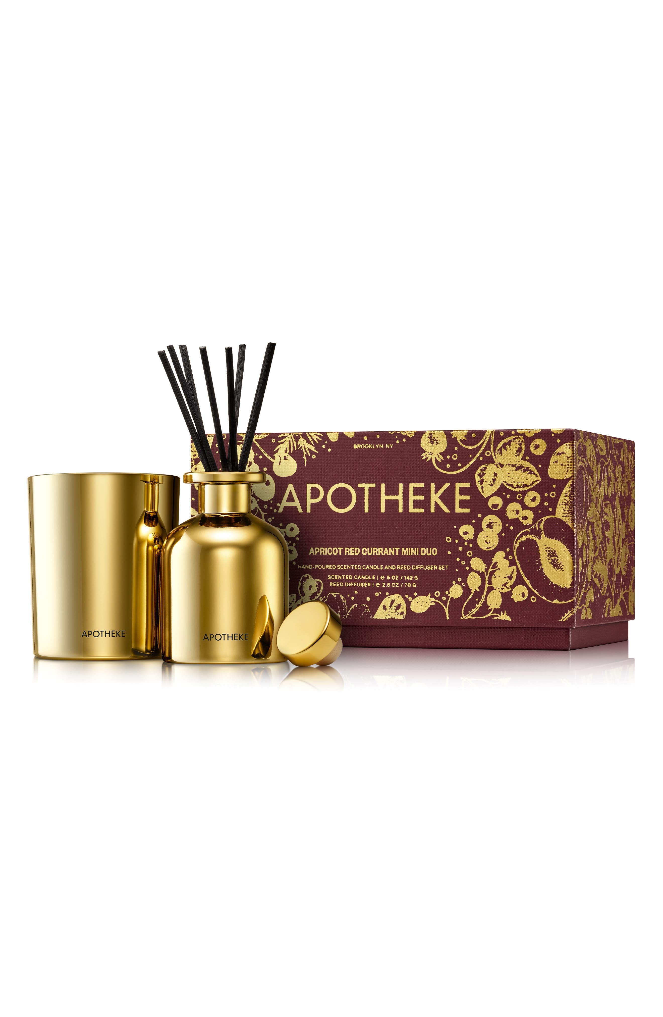 APOTHEKE Apricot Red Currant Mini Scented Candle and Reed Diffuser Duo ...