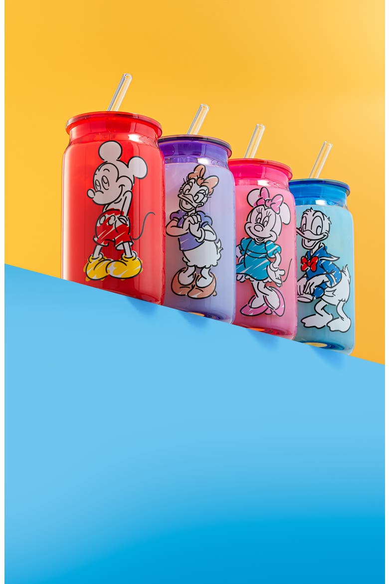 x Disney Mickey & Friends Set of 4 Sketch Glasses | Nordstromrack
