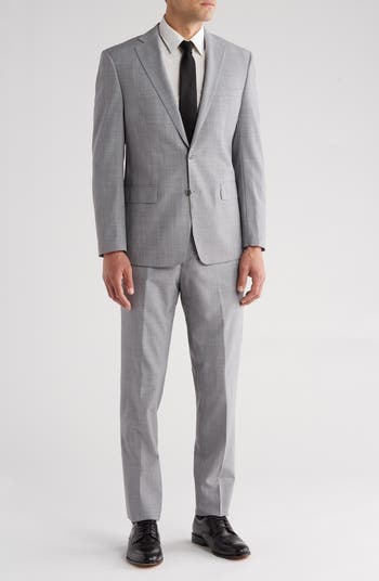 Calvin Klein Sharkskin Wool Blend Suit | Nordstromrack