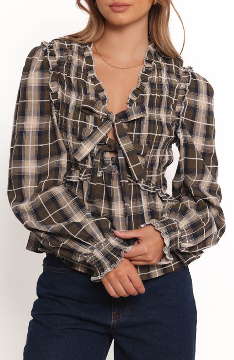 Women's Plaid Tops | Nordstrom