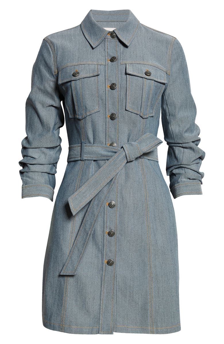 Cinq à Sept Clea Belted Denim Shirtdress | Nordstromrack
