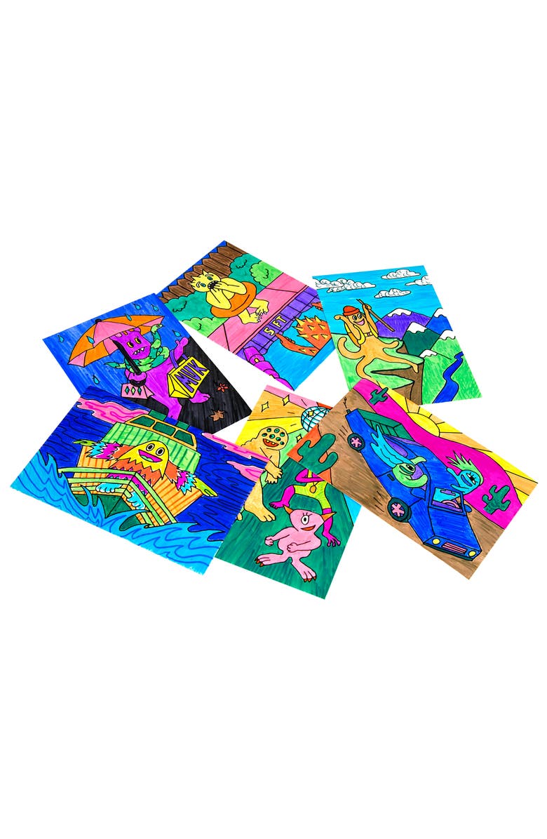 SMARTS AND CRAFTS Monster Mayhem Coloring Cards Craft Kit | Nordstromrack