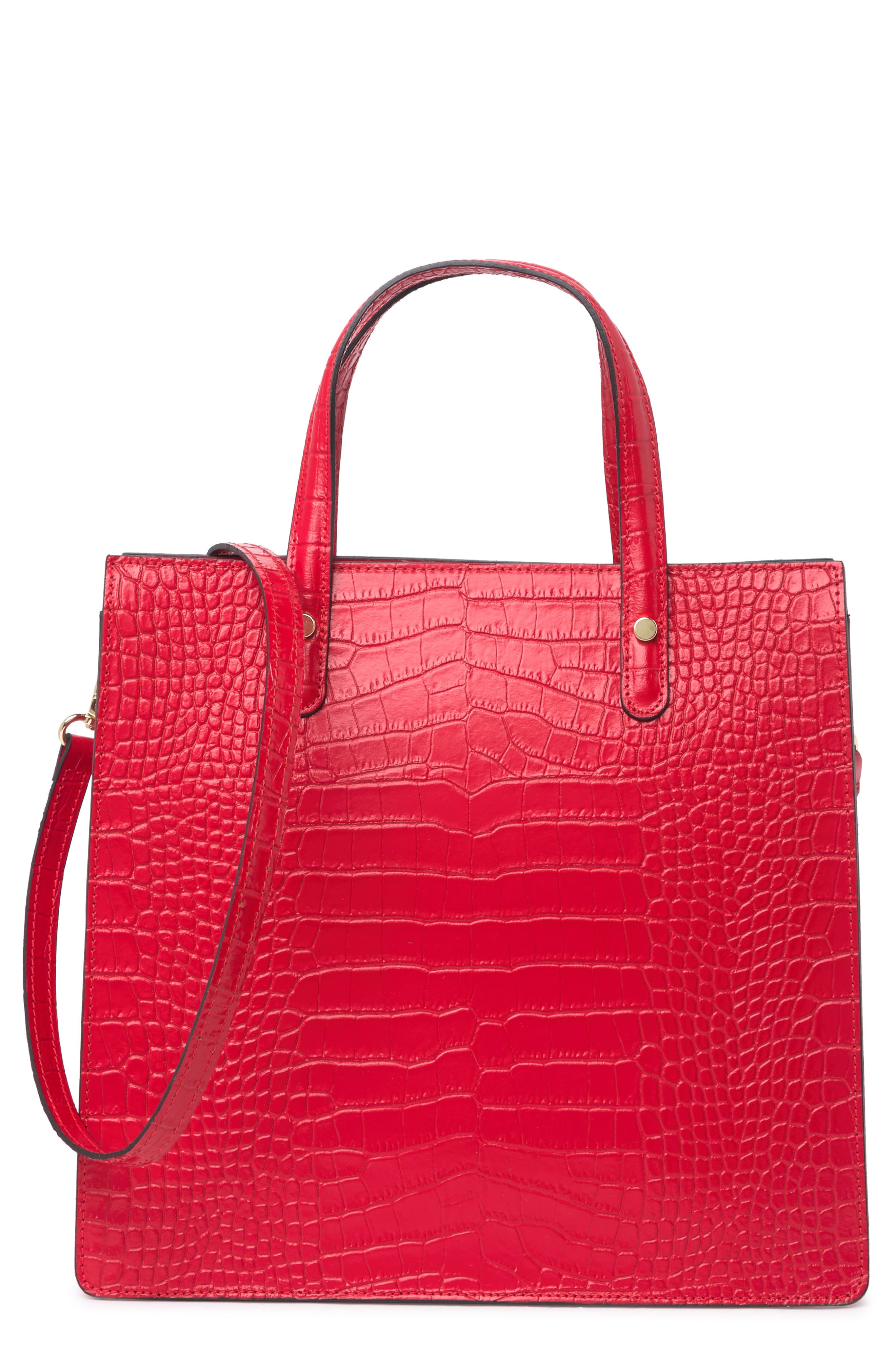 GIORGIO COSTA Luisiana Croc Embossed Leather Tote Bag | Nordstromrack