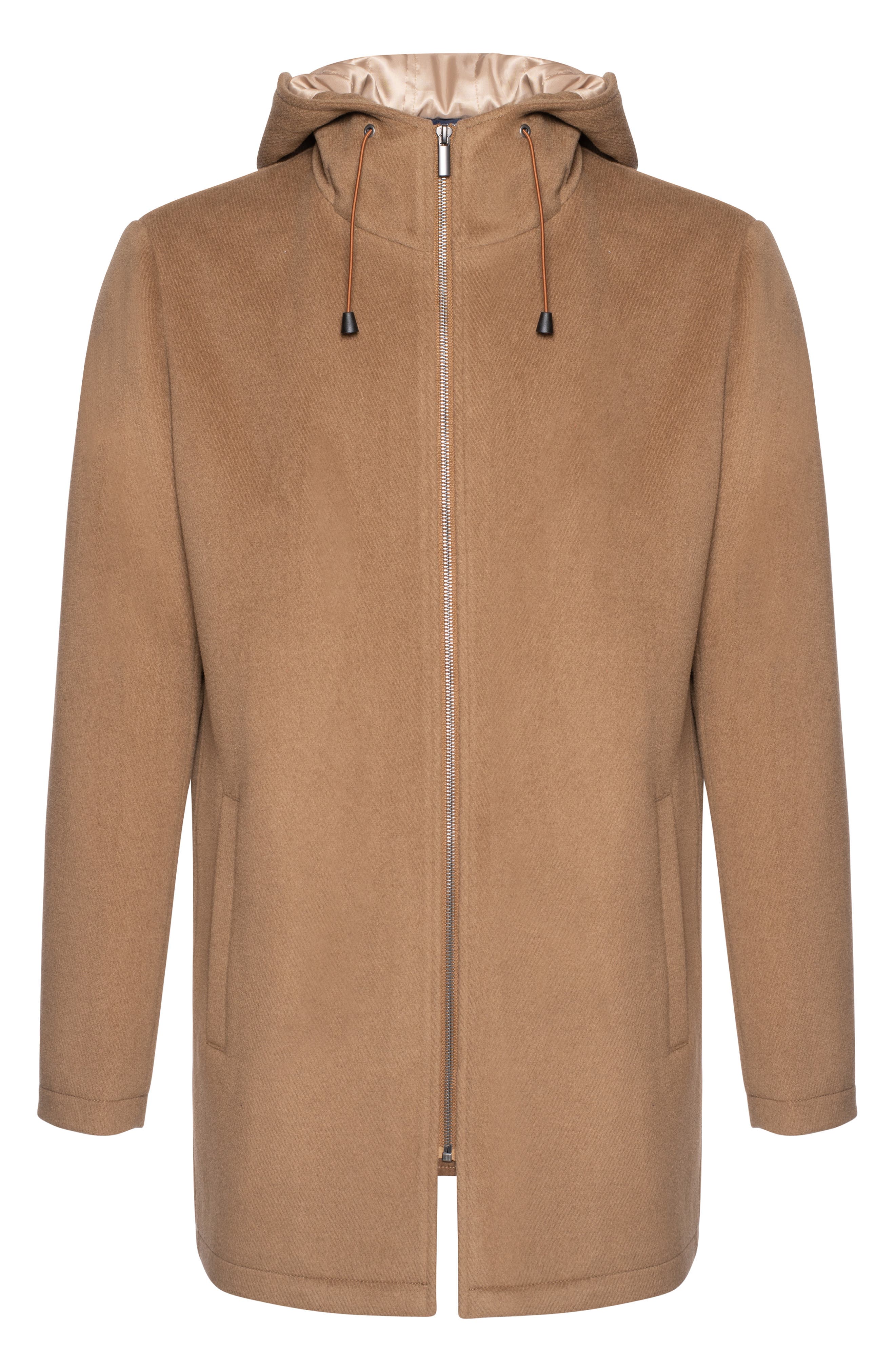Cardinal of Canada Zip Up Long Sleeve Wool Blend Coat | Nordstromrack