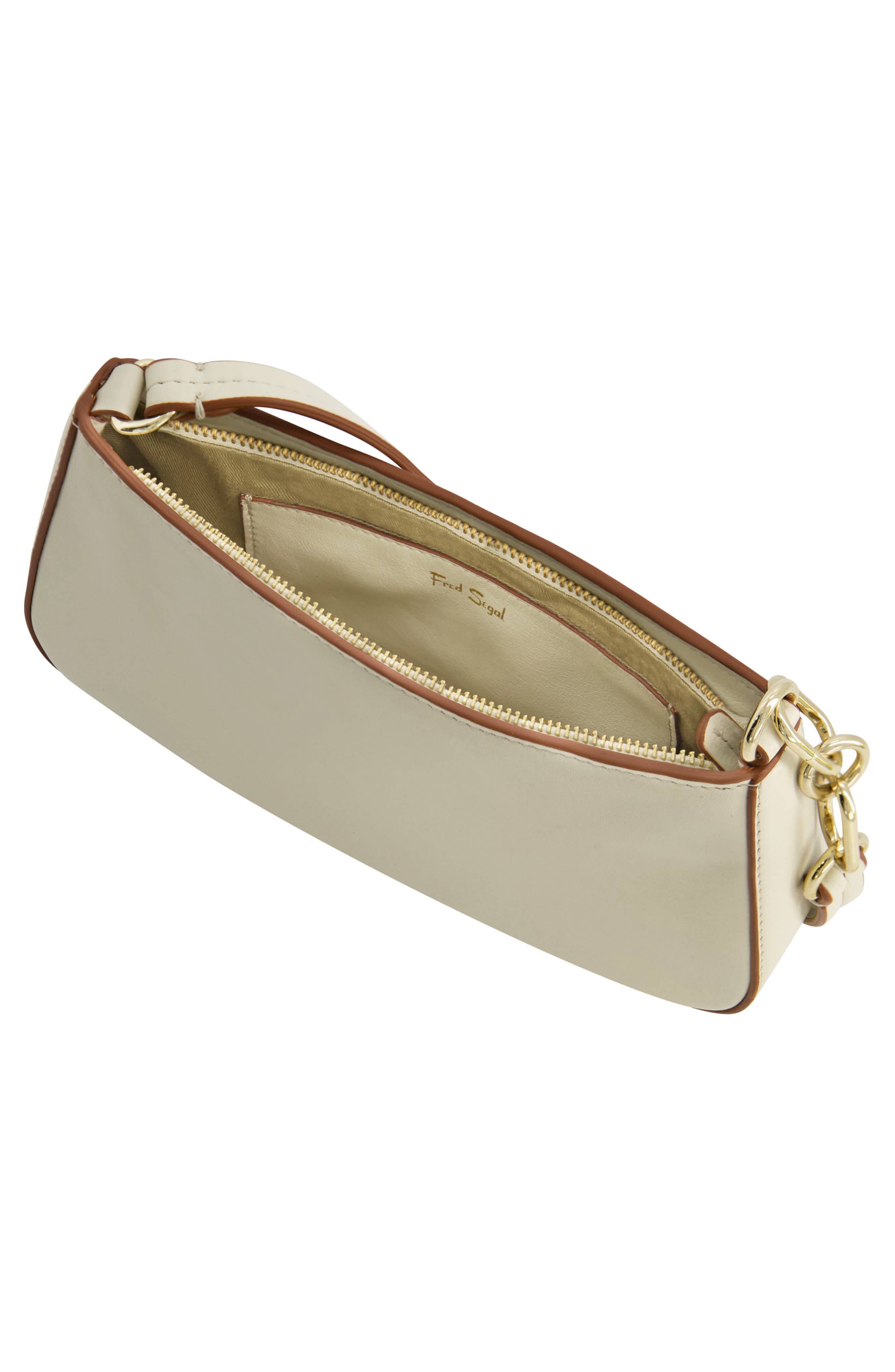 FRED BY FRED SEGAL Medium Shine Leather Shoulder Bag | Nordstromrack