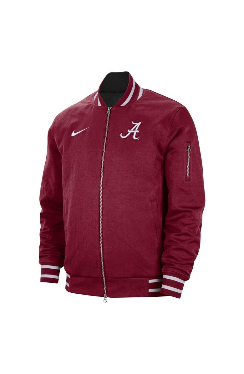 Nike Men's Nike Crimson Alabama Crimson Tide Full-Zip Bomber Jacket ...