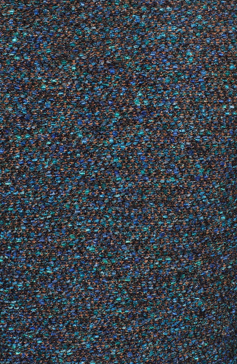 St. John Collection Iridescent Eyelash Knit Double Breasted Topper ...