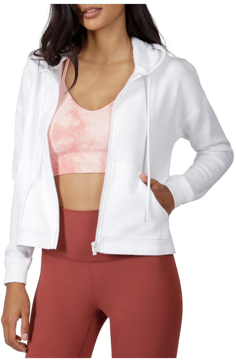 90 DEGREE BY REFLEX Full Zip Side Slit Hoodie | Nordstromrack
