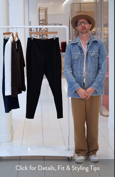 Open Edit Icon High Waist Ankle Cigarette Pants | Nordstrom