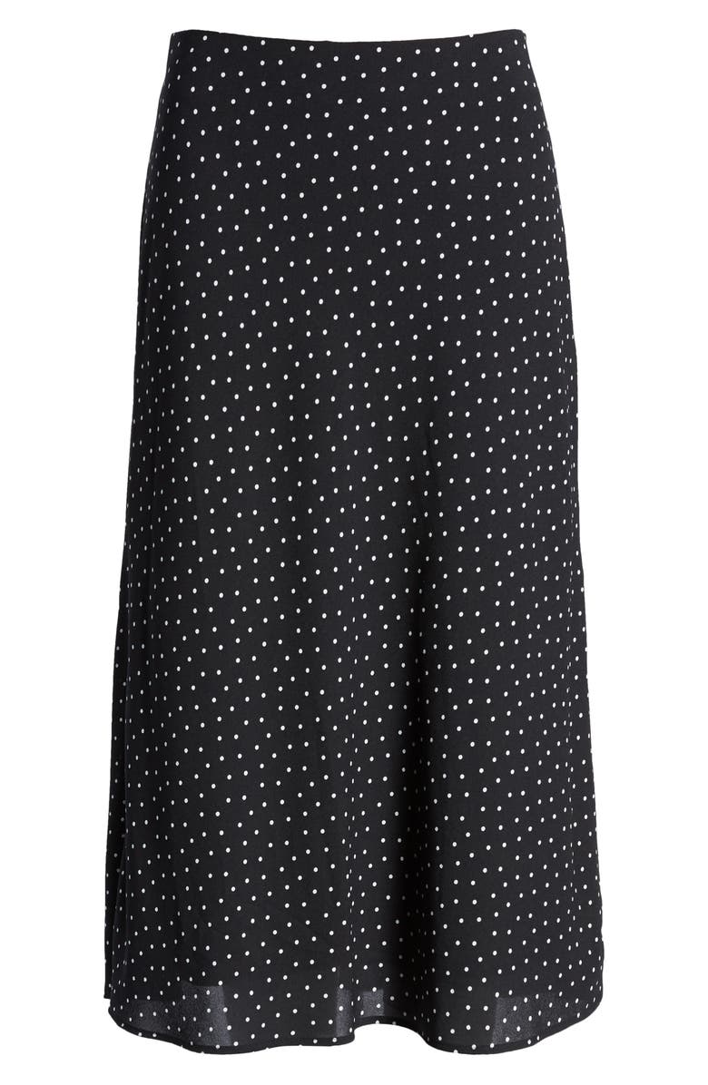 1.STATE Vintage Scatter Dot Side Slit Skirt | Nordstrom