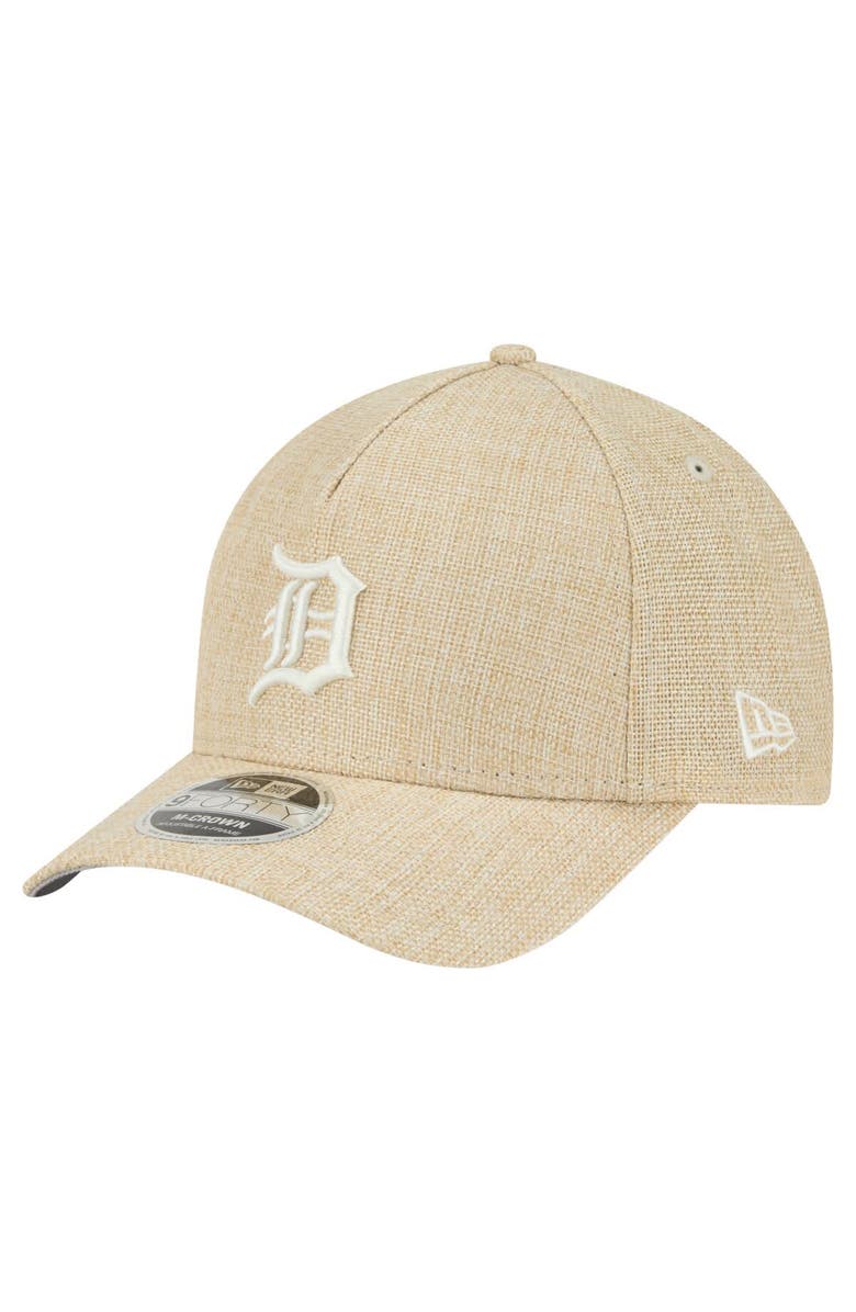 New Era Men's New Era Beige Detroit Tigers Cotton Weave M-Crown A-Frame ...