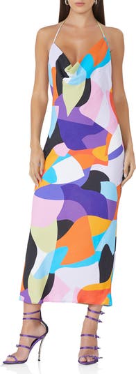 AFRM Rowland Print Halter Maxi Dress | Nordstrom