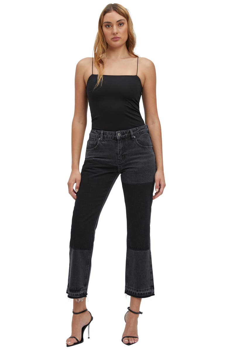 Bardot Marlowe Patch Denim Crop Jeans | Nordstromrack