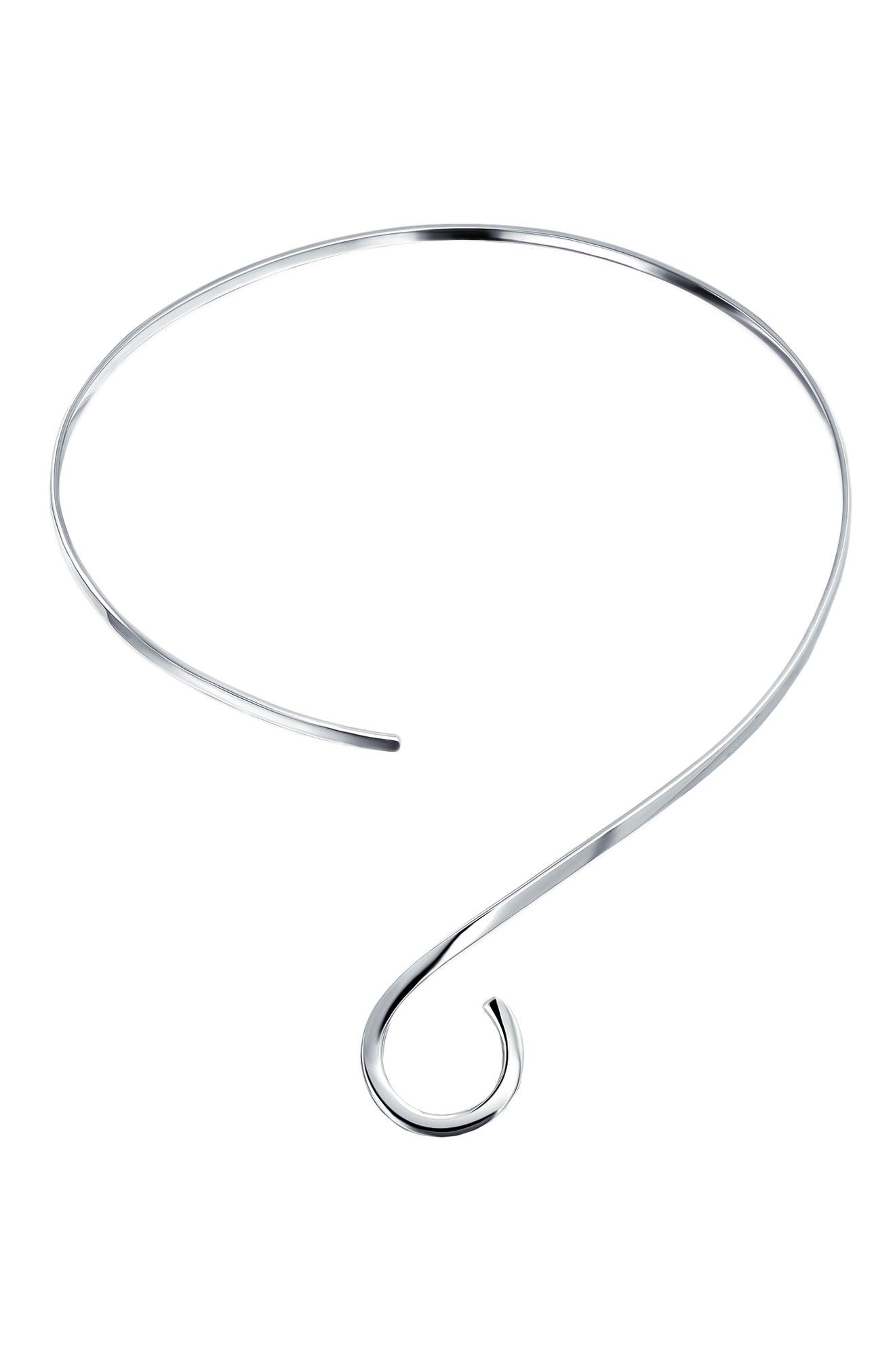 BLING JEWELRY Modern Choker V Swirl Ball | Nordstromrack