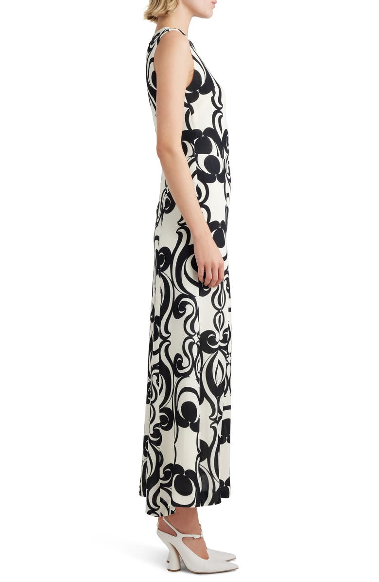 Dries Van Noten Swirl Print Paneled Sleeveless Dress | Nordstromrack