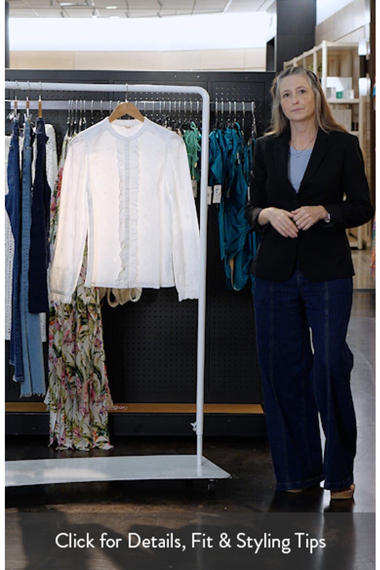 Alice Embroidered Eyelet Cotton Button-Up Shirt (Women) | Nordstromrack