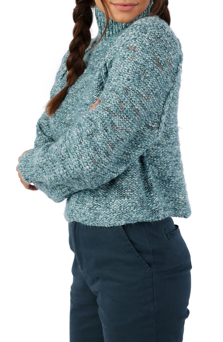 O'Neill Floris Marl Open Stitch Turtleneck Sweater | Nordstromrack