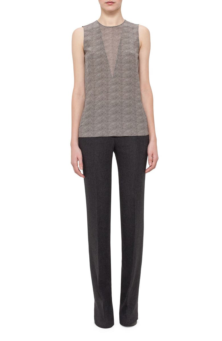 Akris Turtle Print Silk Crepe Blouse | Nordstrom