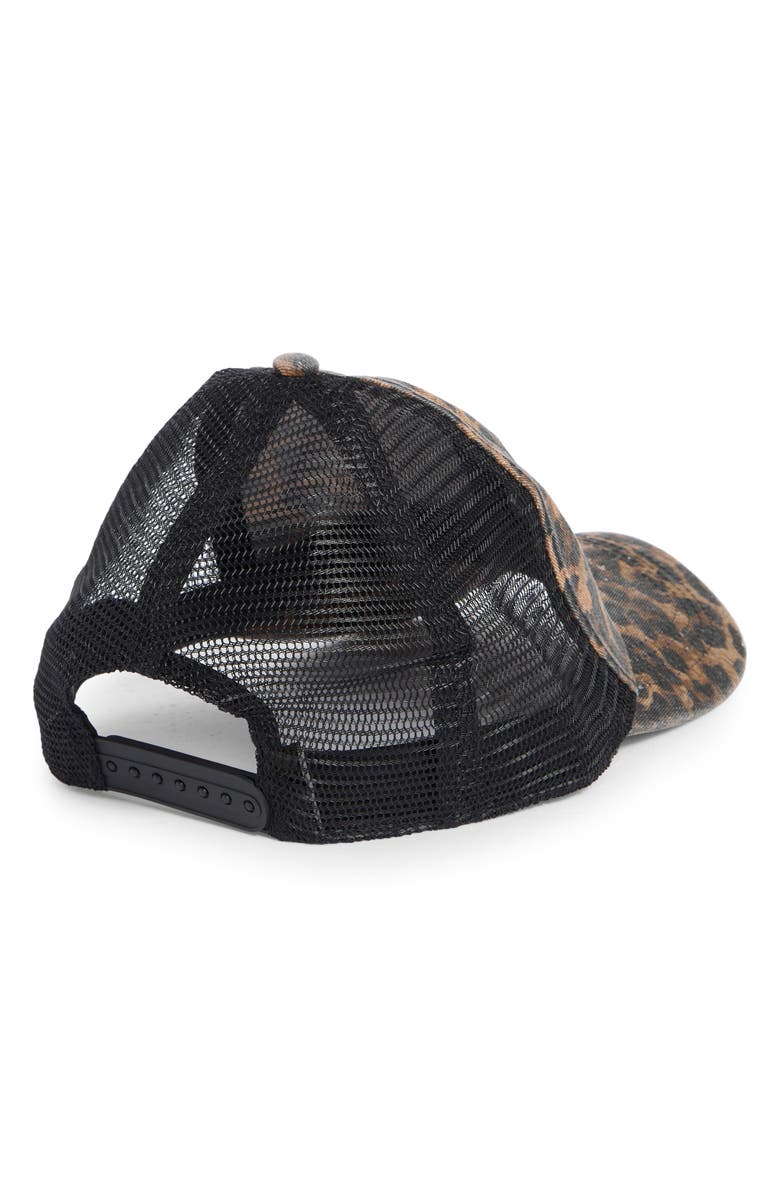 David & Young Leopard Print Mesh Baseball Cap | Nordstromrack
