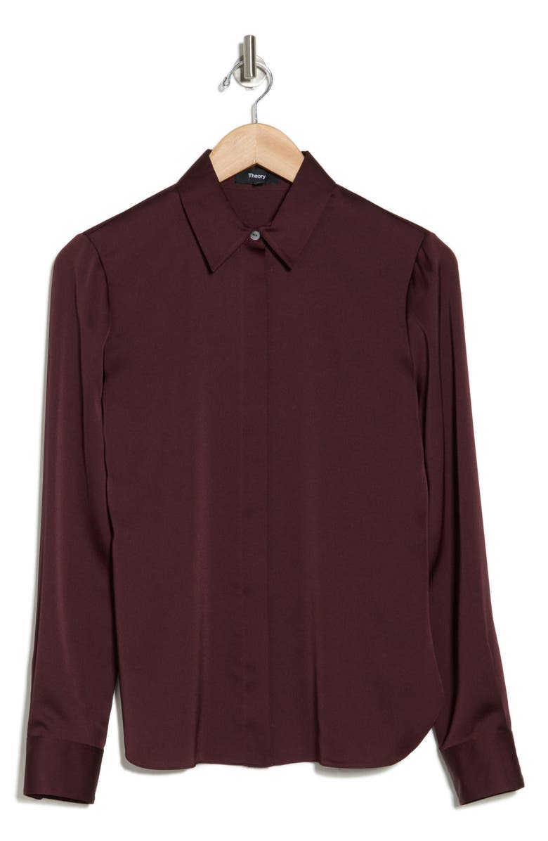 Theory Classic Fitted Long Sleeve Button-Up Shirt | Nordstromrack