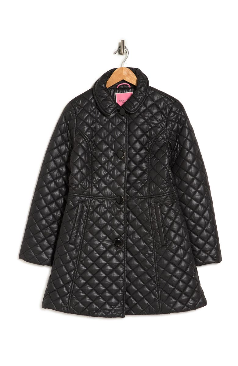Kate Spade New York quilted peter pan collar coat | Nordstromrack