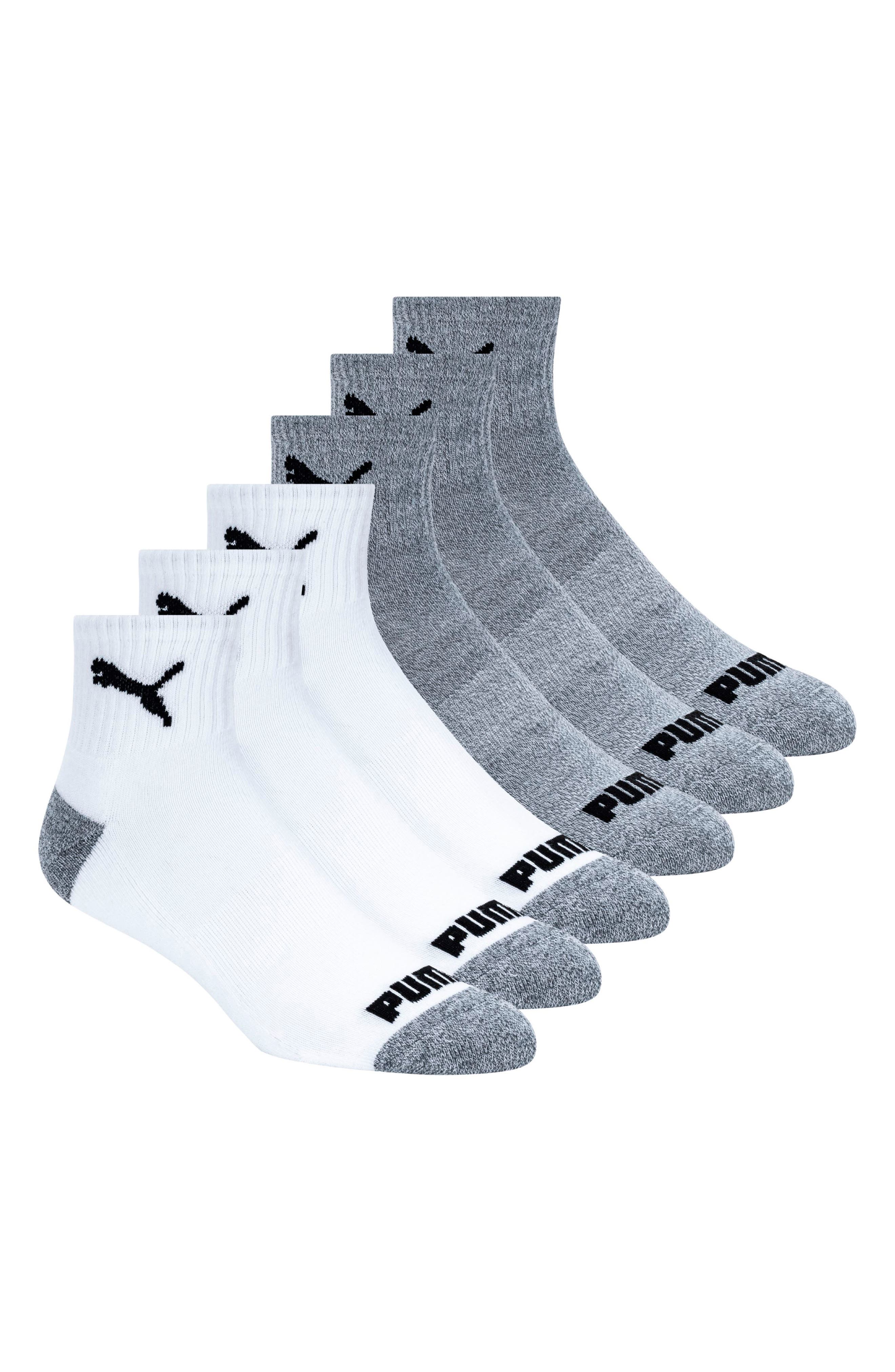 PUMA 6-Pack Terry Quarter Length Socks | Nordstromrack