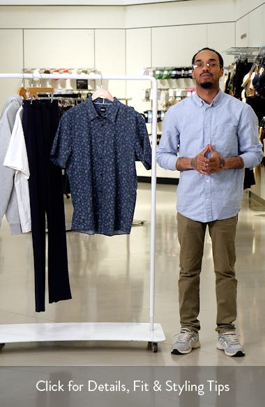 BOSS Roan Ken Short Sleeve Button-Up Shirt | Nordstromrack