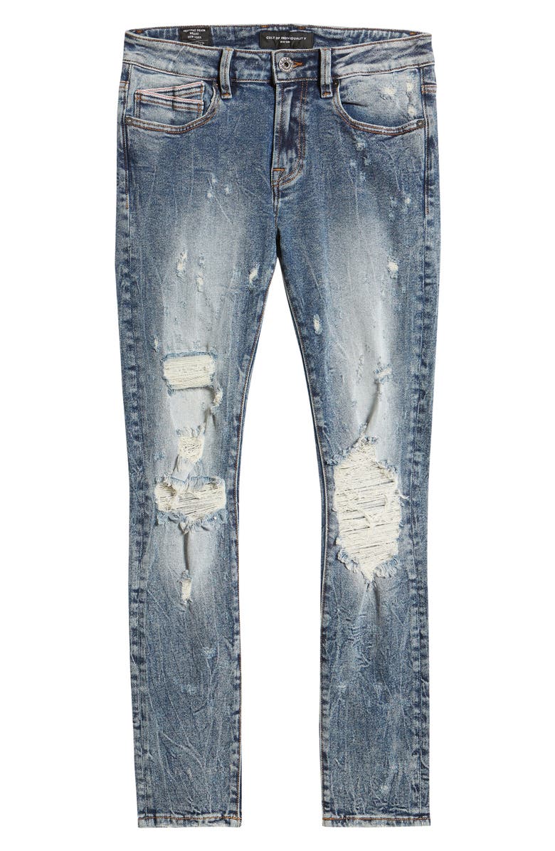 Cult of Individuality Punk Super Skinny Ripped Stretch Jeans ...