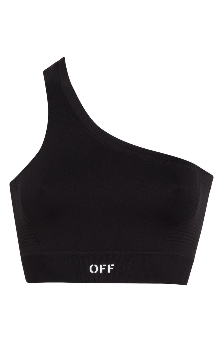 Off-White Off Stamp One Shoulder Sports Bra | Nordstromrack