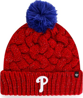 '47 Women's '47 Red Philadelphia Phillies Knit Cuffed Hat with Pom ...