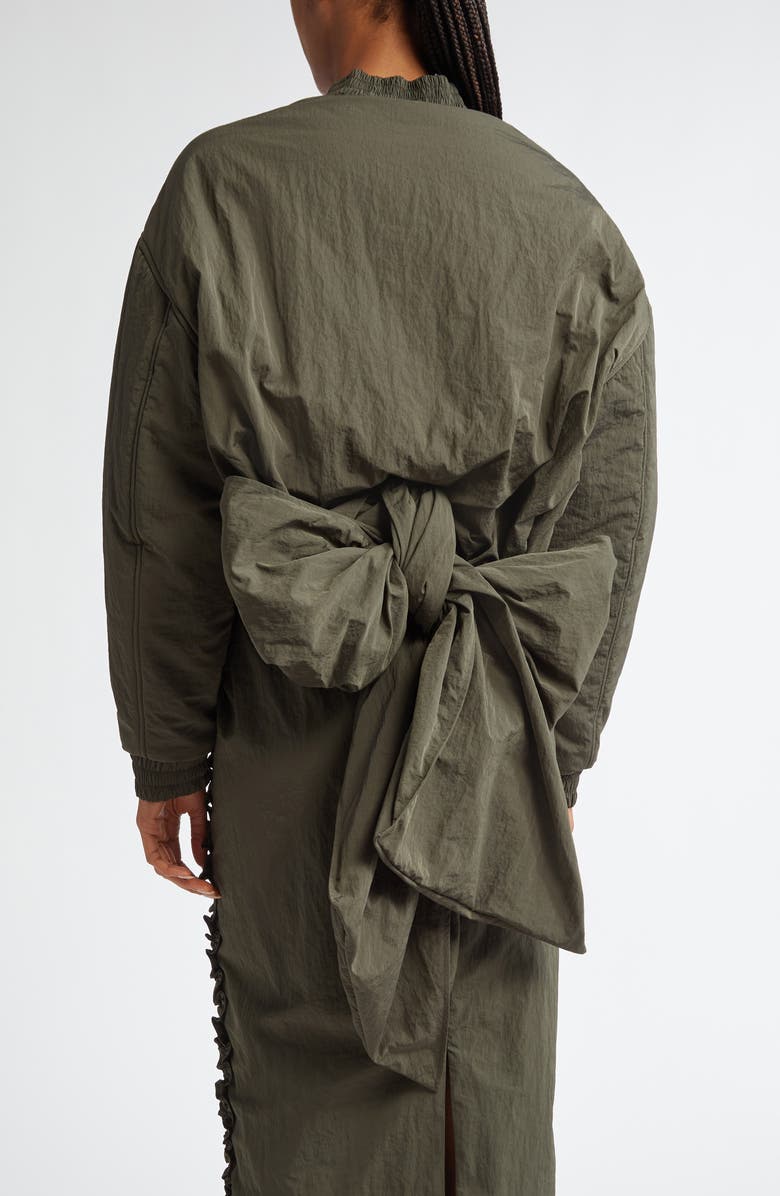 Cecilie Bahnsen Ubon Bow Hem Nylon Bomber Jacket | Nordstromrack