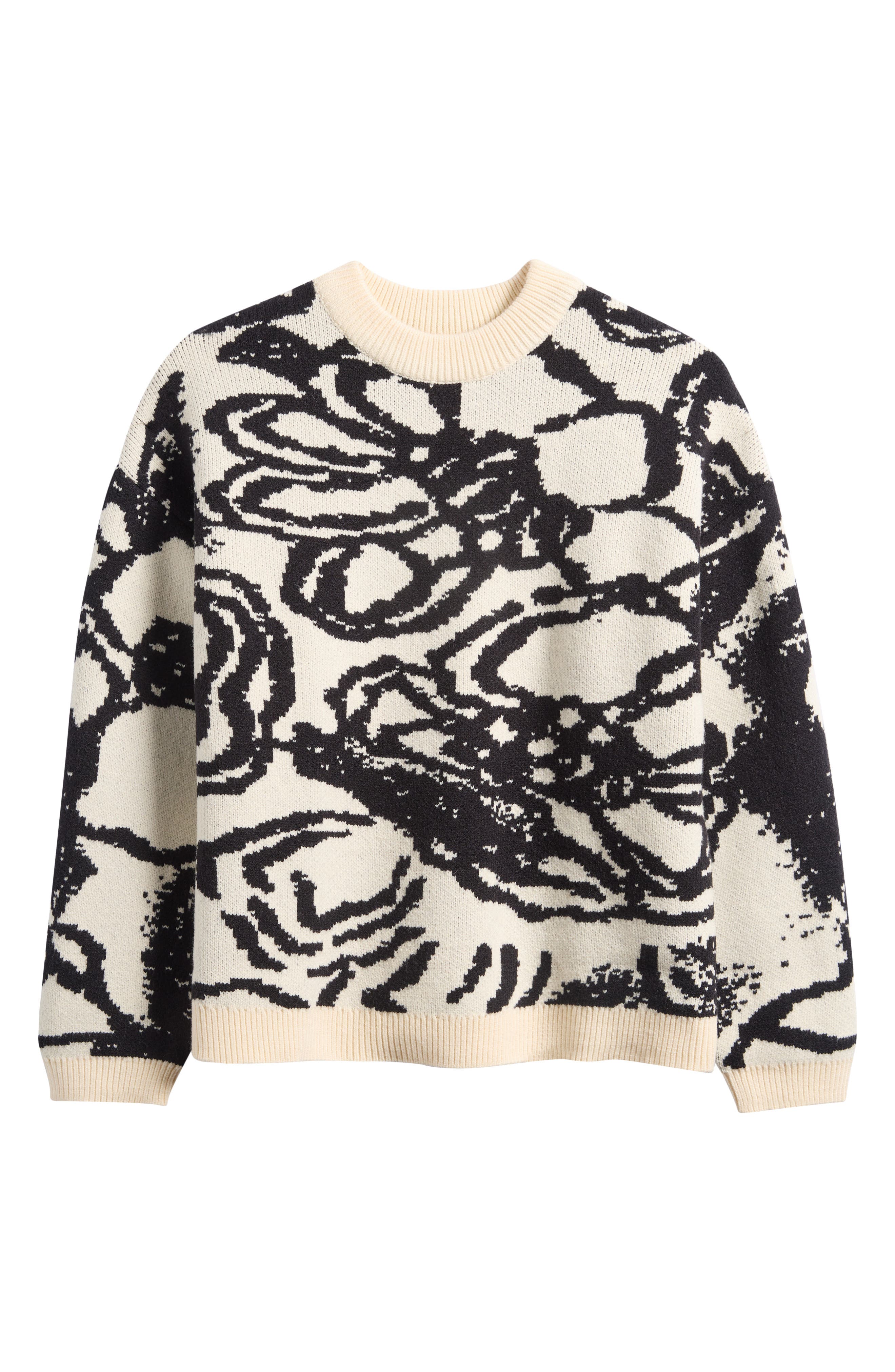 Topshop Floral Jacquard Sweater | Nordstromrack