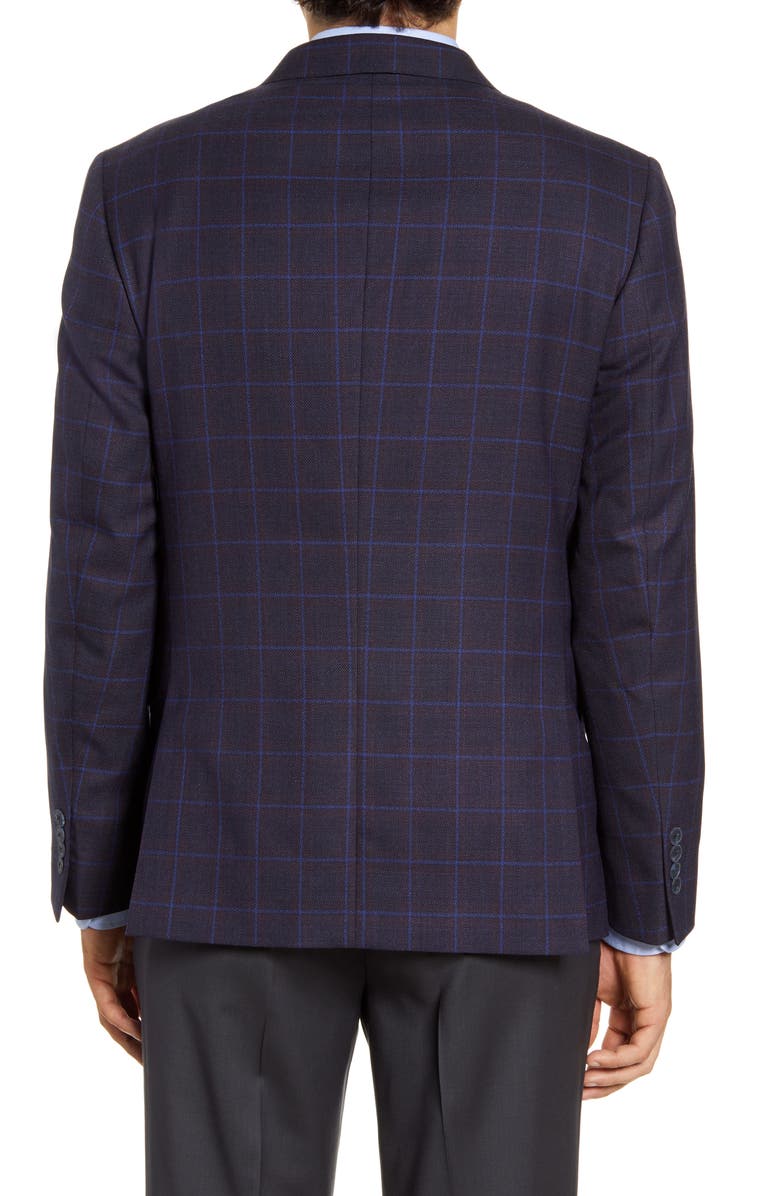 John W. Nordstrom® Regular Fit Windowpane Wool Sport Coat | Nordstromrack