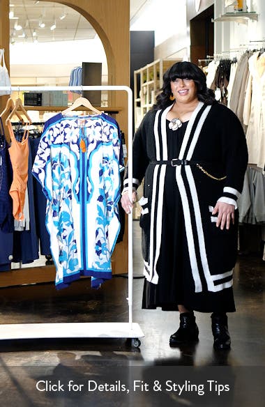 ALICIA BELL Cotton & Silk Voile Caftan | Nordstromrack